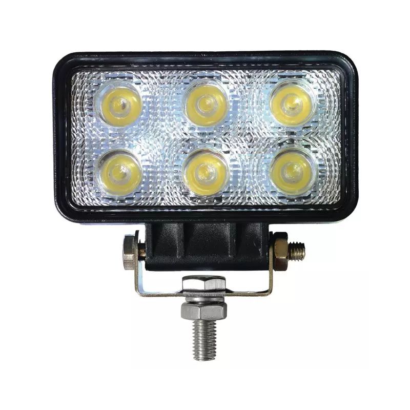 PHARE LED RECTANGLE 12/24V 18W 1000LM ECLAIRAGE LARGE