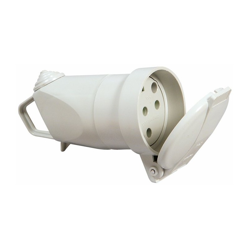 Fiche plastique Plexo 3P+N+T 20 A Legrand - Mâle - Gris - Legrand