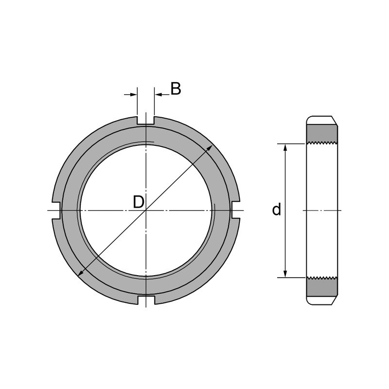 ECROU DE SERRAGE AN 03 KM 3 POUR MANCHON